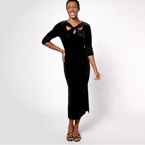 Attitudes by Renee | Dresses | Attitudes By Renee Regular Knit Velvet ...